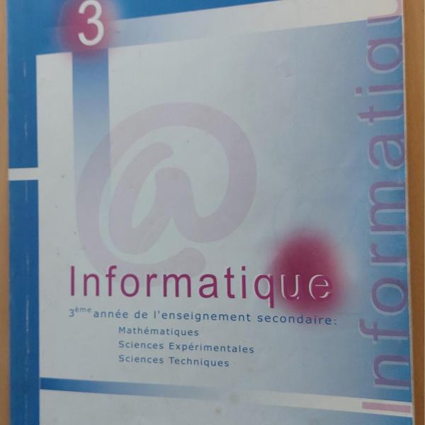 Livre - informatique - niveau 3éme année | Plateforme Ecoles