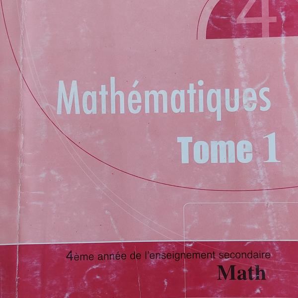 Livre - Mathématiques - Tome 1 niveau bac Maths | Plateforme Ecoles
